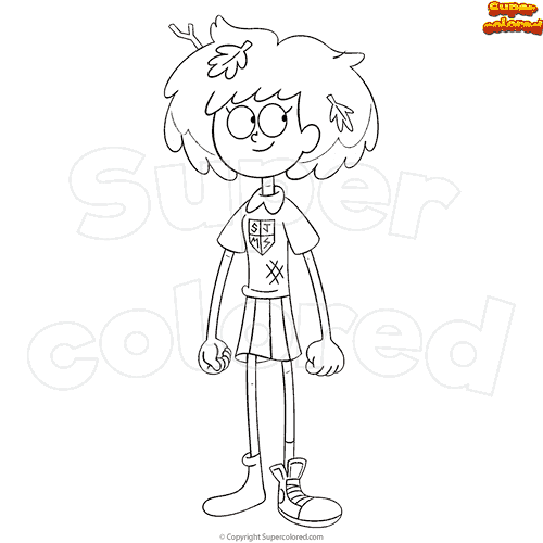 Disegno Da Colorare Amphibia Anne Boonchuy