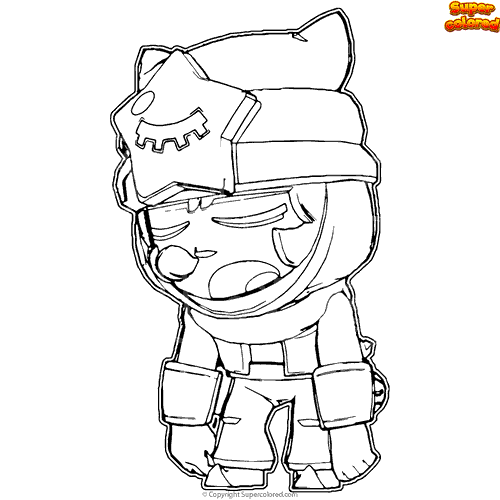 Coloring Page Brawl Stars Sandy Supercolored Com