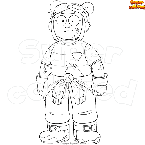 Ausmalbild Amphibia Jess