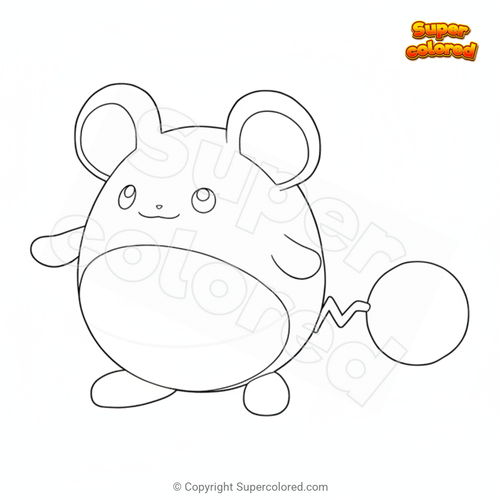 Ausmalbild Marill Pokemon Pokopia