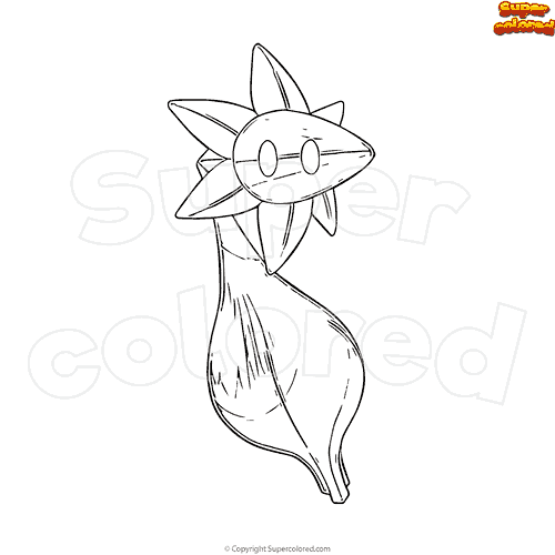 Coloring page Pokemon Glimmet - Supercolored.com Coloring page Pokemon Glimmet - Supercolored.com
