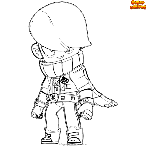 Dibujos Para Pintar De Brawl Stars Edgar
