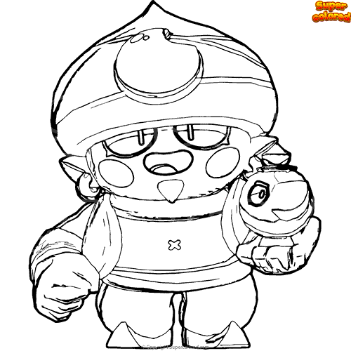 Ausmalbild Brawl Stars Gene Porn Sex Picture
