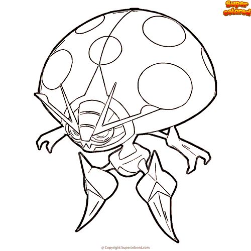 Dibujo Para Colorear Pokemon Orbeetle