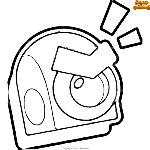 Coloring Page Brawl Stars Boss Fight