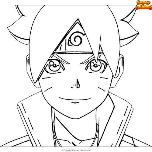 Disegno Da Colorare New Boruto